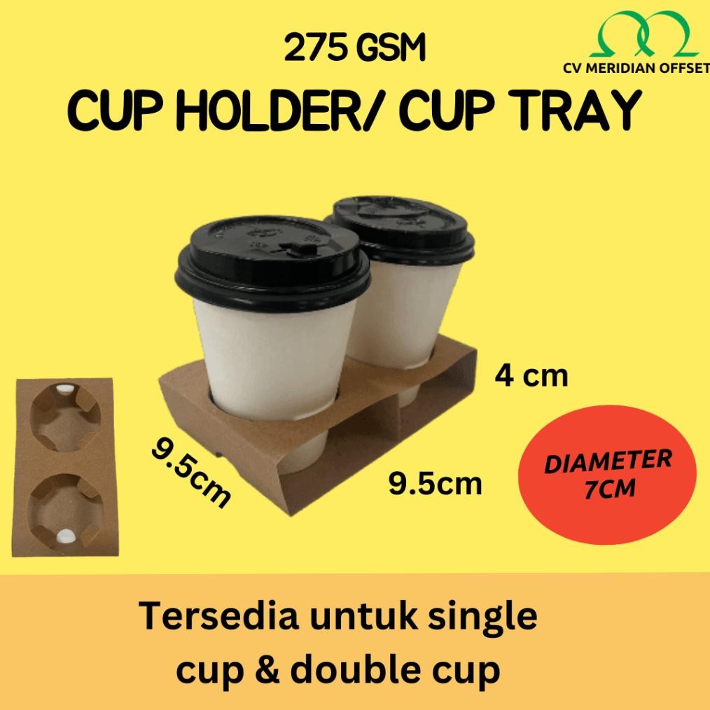 Jual PENAWARAN TERBATAS Cup tray holder tatakan minuman takeaway panas ...