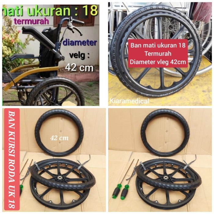 Jual Ready BAN MATI UKURAN 20 KURSI RODA/BAN KURSI RODA UKURAN 41 CM ...