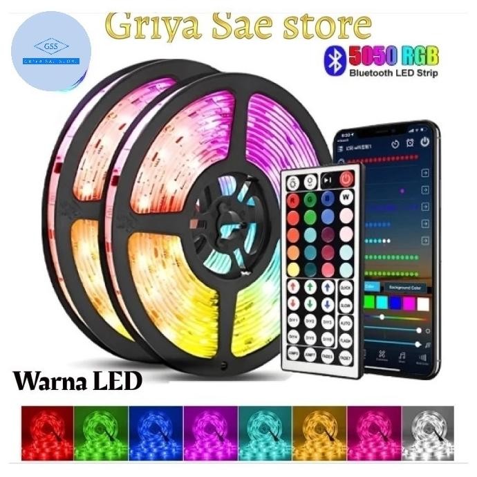 Jual Lampu Rgb Led Strip 5050 Sensor Musik Putih Remote Control 20 ...