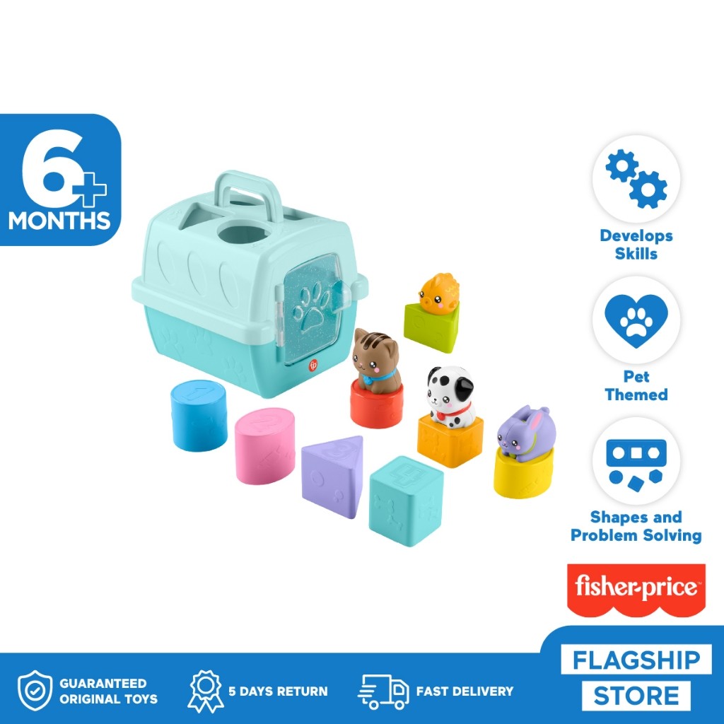 Jual Fisher-Price Pets Sort & Stow Pet Carrier Baby Sorter - Mainan ...