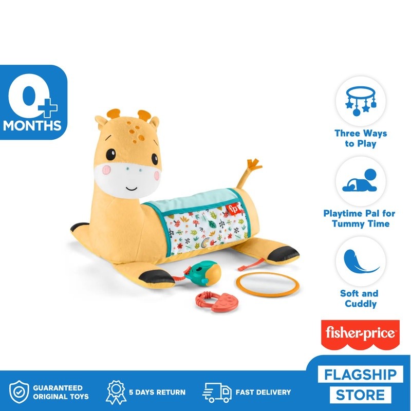Jual Fisher Price 3-in-1 Giraffe Tummy Wedge - Mainan Boneka Bayi ...