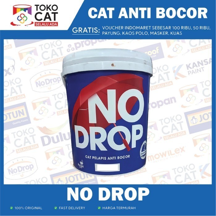 Jual CAT ANTI BOCOR | NO DROP GALON 20 KG WARNA | KEMASAN PAIL | Shopee Indonesia