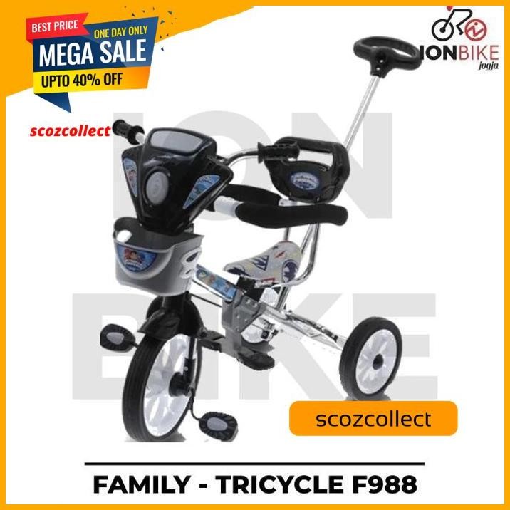 Jual TRICYCLE FAMILY F988 SEPEDA RODA TIGA 3 ANAK BALITA BAYI F988L ...