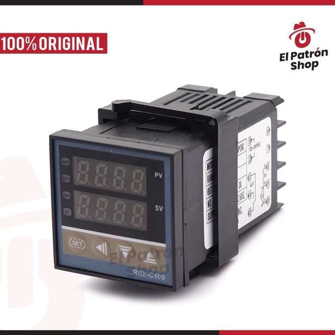 Jual Promo PID Rex C100 Temperature Thermostat Thermocouple Controller RELAY COD | Shopee Indonesia