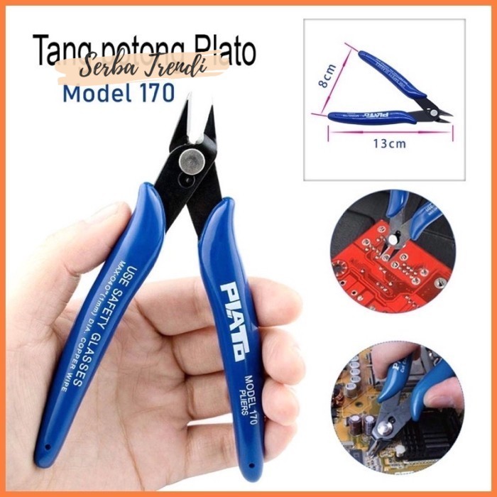 Jual Tang Potong Plato 170 Tang Potong Hosenli Kawat Kabel 5 inch 170 Micro Nipper Wire With ...