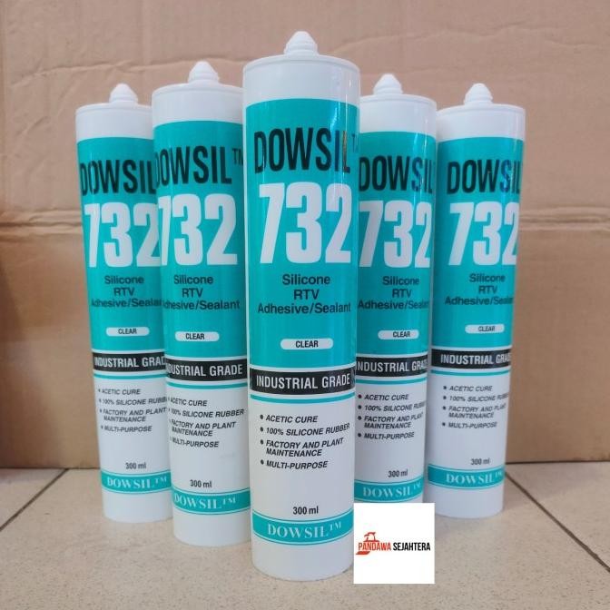 Jual Promo DOWSIL 732 Silicone RTV Adhesive Clear Multipurpose Sealant 300ml COD | Shopee Indonesia
