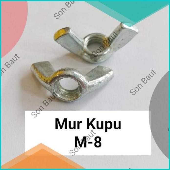 Jual Mur Kupu M8 / Mur kuping Baut 12 07D35Z4 jual murah | Shopee Indonesia