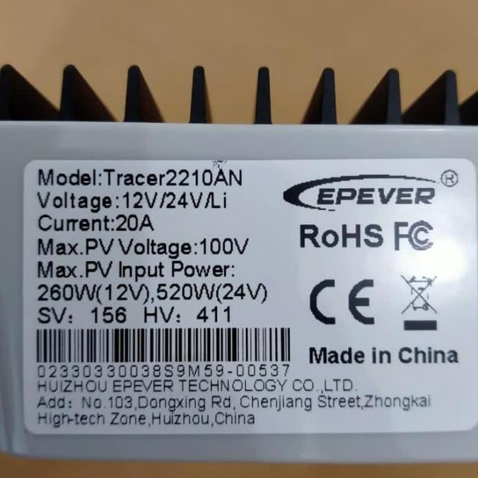 Jual Epever Tracer 2210An Real Mppt Solar Charge Controller 20A 12/24V Original Dan Terpercaya ...