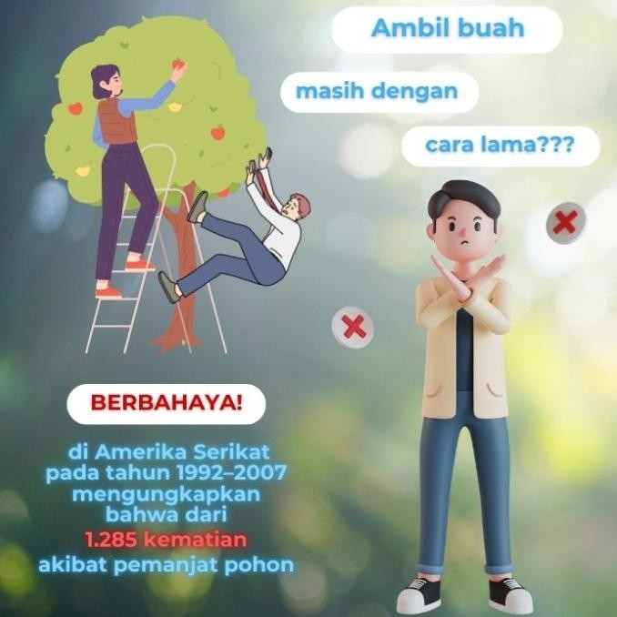 Jual Tree Pruner Galah Tongkat Pemotong Gergaji Gunting Dahan Ranting ...