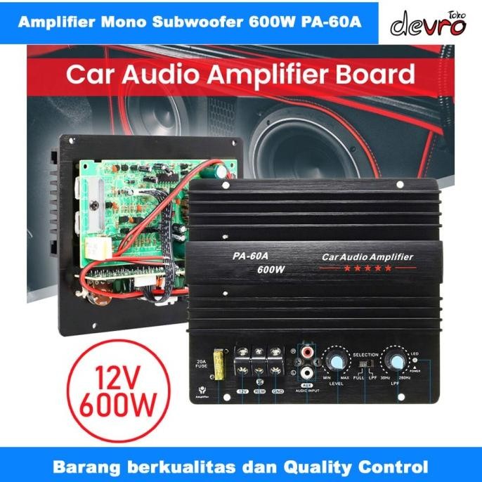 Jual Produk Baru!! Power Amplifier - Mono Car Audio Amplifier Board Bass Subwoofer 600W | Shopee ...