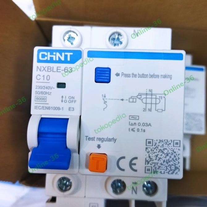 Jual Rcbo Chint Elcb+Mcb Nxble-63 1P+N 6Ka 6A-32A Original Dan Terpercaya | Shopee Indonesia