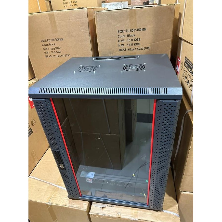 Jual Wallmount Rack 15U Depth 500Mm/ Rack Server 15U Single Door/ Rack ...