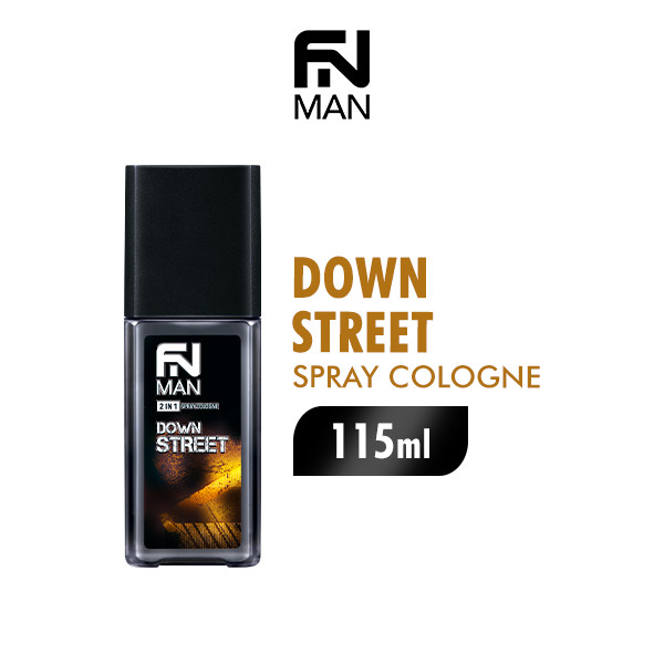 Jual FN Man 2 In 1 Body Spray Down Street 115 Ml | Shopee Indonesia