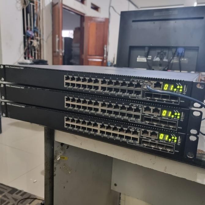 Jual DELL PowerConnect 7024 24Port Gb 4port Sfp Managed Layer 3 Web ...