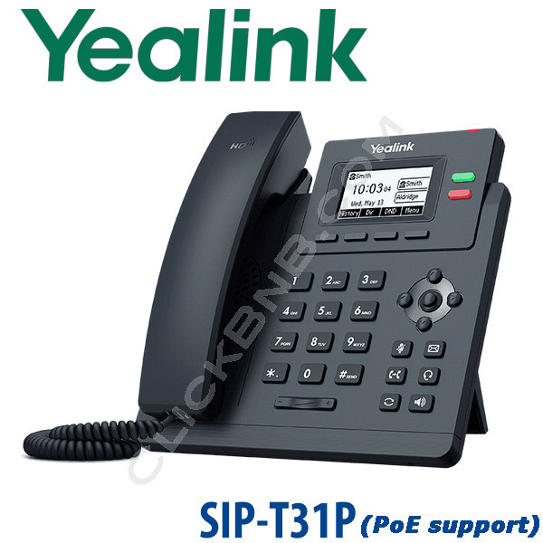 Jual Yealink SIP-T31P Entry Level IP Phone [PoE Integrated] | Shopee ...