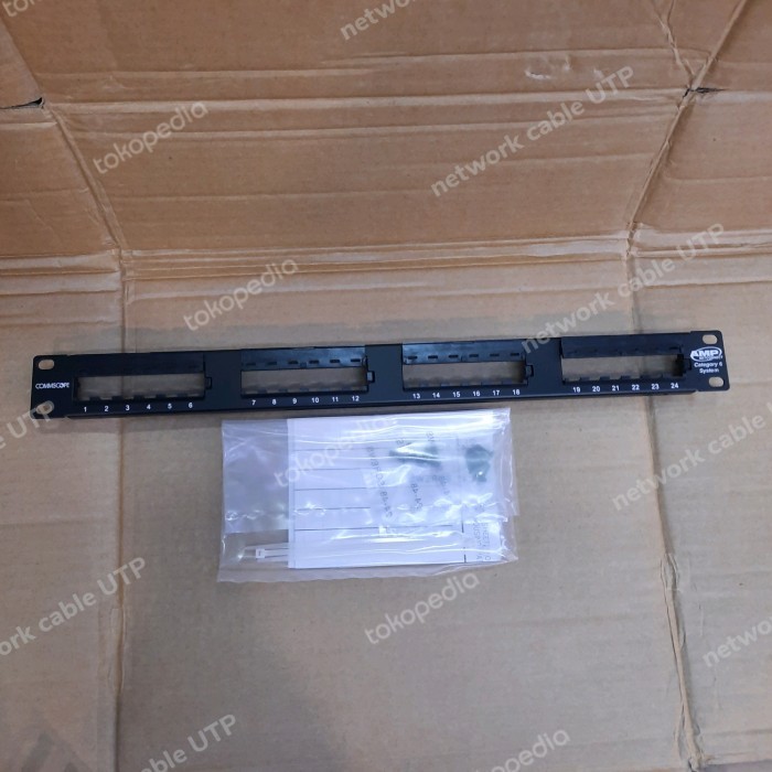 Jual Blank Patch Panel 24 Port Cat.6 Amp Commscope | Shopee Indonesia