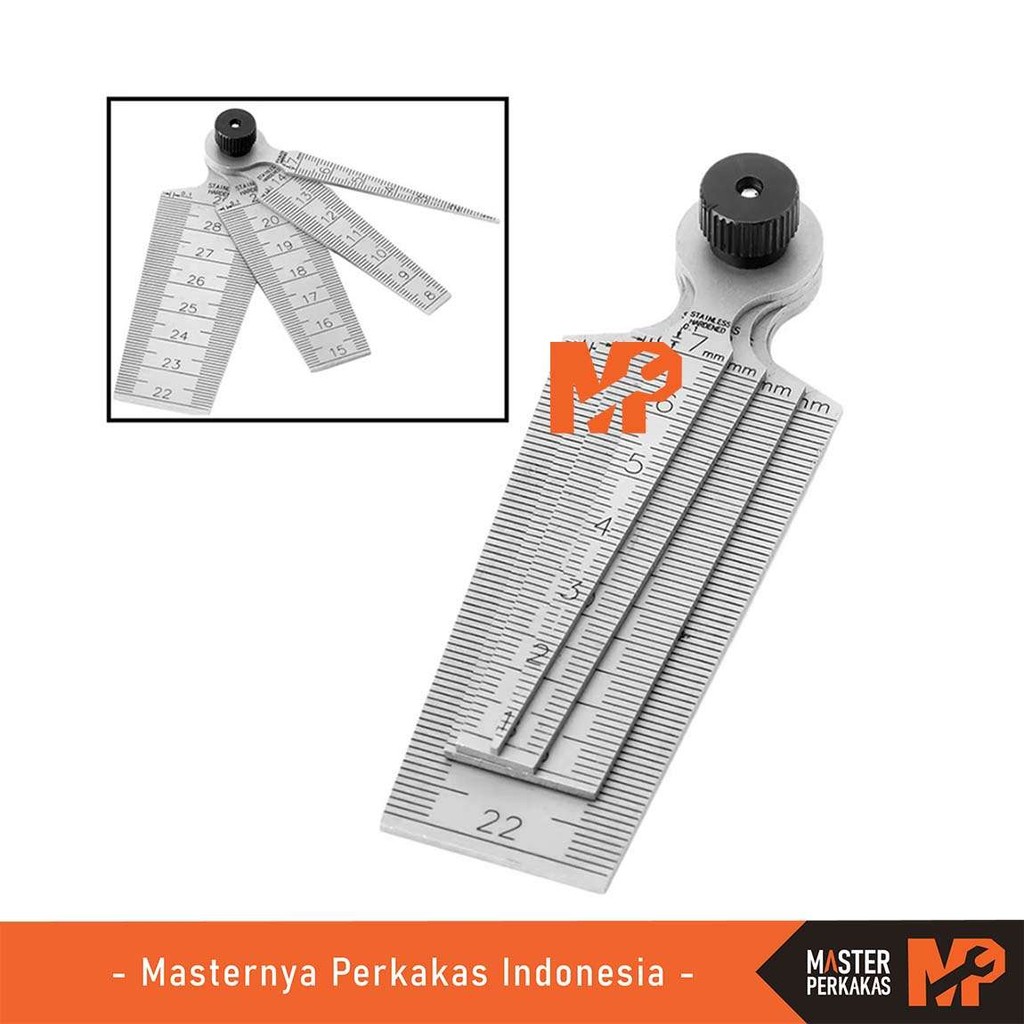 Jual MP Gauge Taper Feeler 0-29mm AI78 / Bore Stainless Hardened / Gap ...