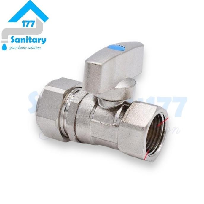 Jual Promo ballvalve 1/2 sambungan kran pipa pemanas air 1/2 inci-stop ...