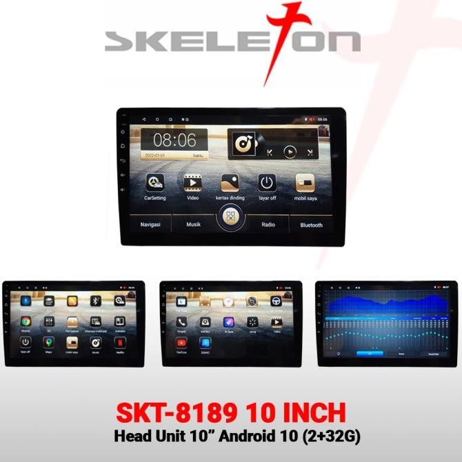 Jual TERMURAH - Head Unit Double DIN Android SKELETON 7/9/10 INCI | Shopee Indonesia