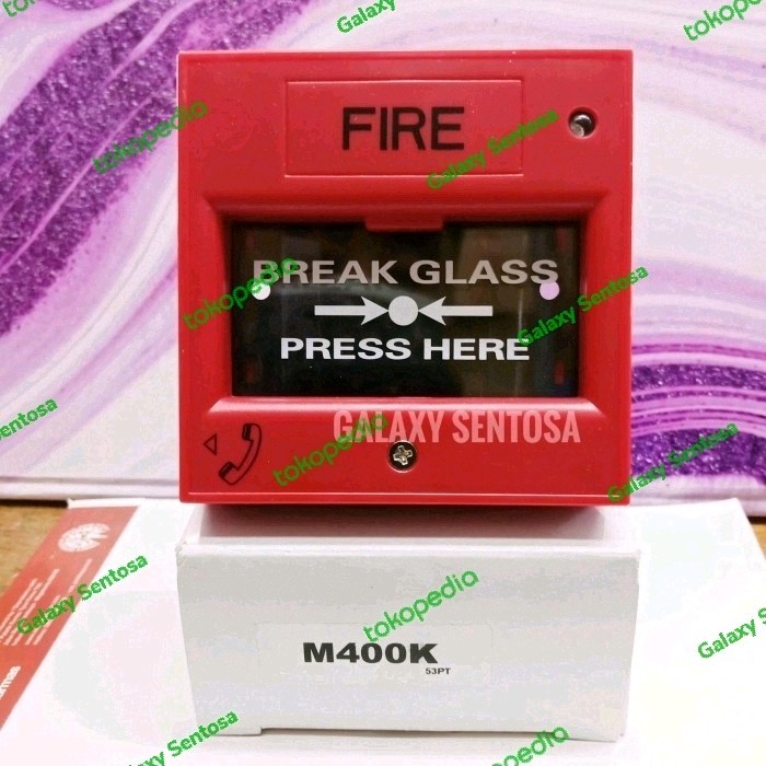 Jual Break Glass System Sensor, Manual Call Point Tipe M400K Terlaris ...