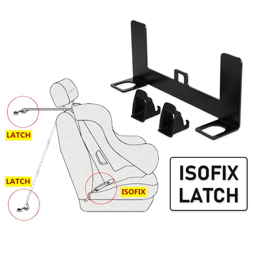 Jual Universal Car Child Seat Restraint Anchor Mounting Kit for ISOFIX ...