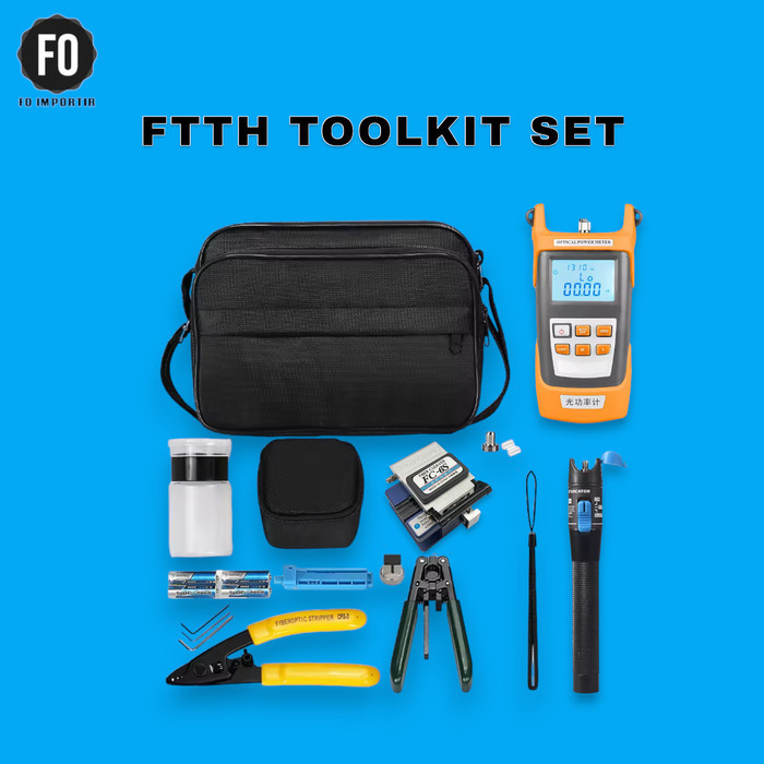 Jual CATV/FTTH Tool Kit SET Lengkap OPM VFL Cleaver FO/Fiber Optic ...