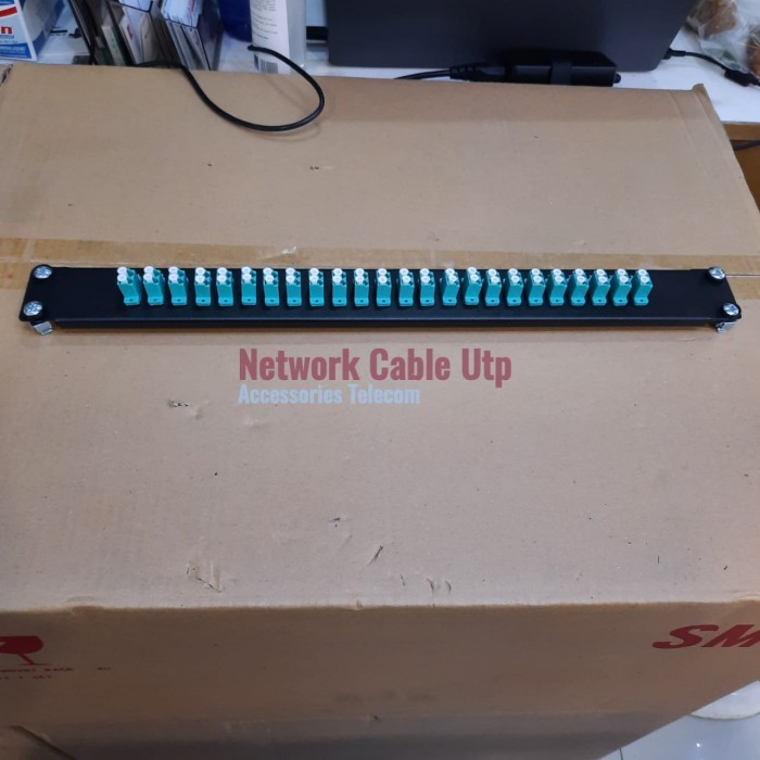 Jual Patch Panel Fiber Optic 48 Core LC OM3 Multimode Komplit Adapter | Shopee Indonesia