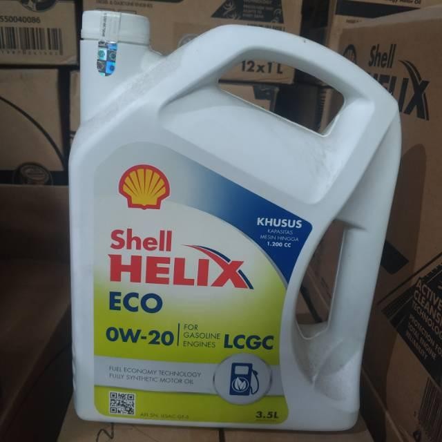 Jual Oli Shell Helix Eco Lcgc Galon 3,5Lt Sae 0W-20 Asli | Shopee Indonesia