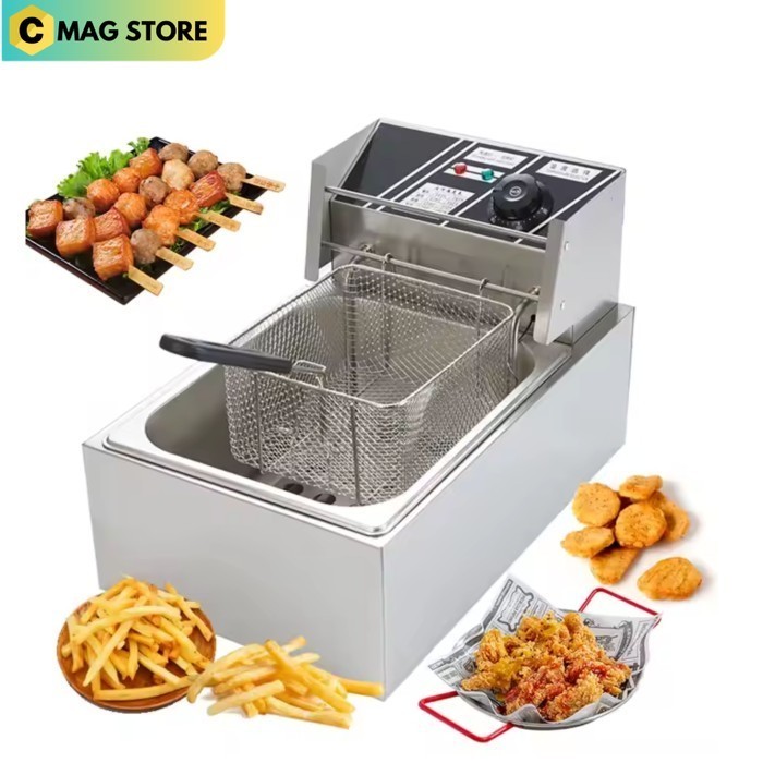 Jual Mesin Alat Goreng Penggorengan Deep Fry Electric Deep Fryers Fried Chicken French Fries ...