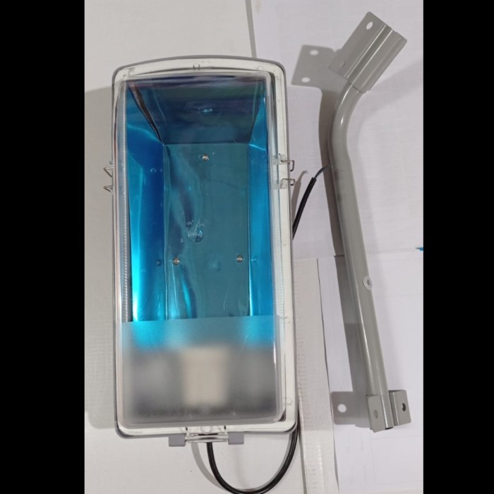 Jual ORIGINAL Kap Lampu Jalan PJU waterproof LED outdoor fitting E27 + TIANG KABEL | Shopee ...