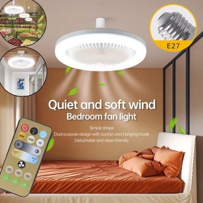 Jual BARU LAMPU LED KIPAS LED 3 PENCAHAYAAN LAMPU PLAFON 30W LAMPU ...