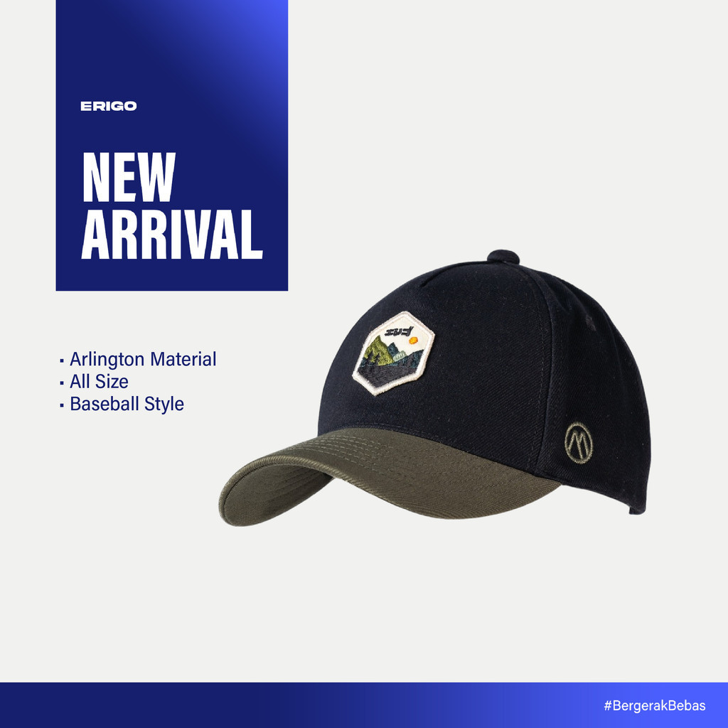 Jual Erigo Baseball Caps Takao Black Army Unisex | Shopee Indonesia