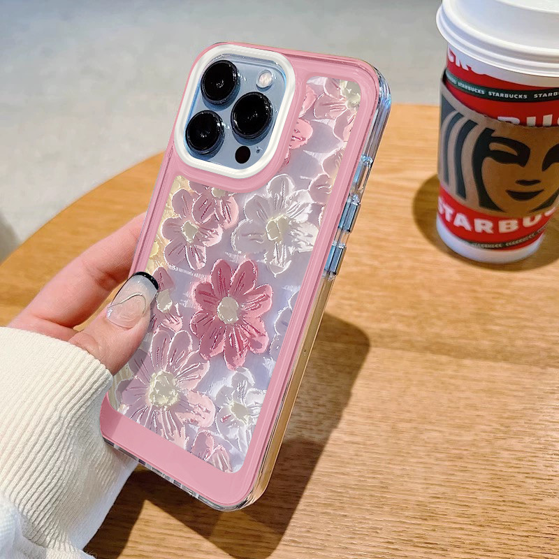 Jual Bunga Aesthetic Hologram Merah Jambu Lucu Soft Case Hp Vivo Y19s Pro V50 Lite Y29 5G Y19S ...