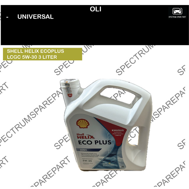 Jual OLI MOBIL SHELL HELIX ECOPLUS LCGC 5W-30 3 LITER | Shopee Indonesia