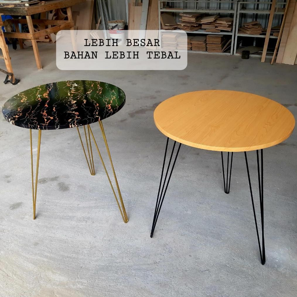 Jual meja bulat kaki besi minimalis ruang tamu,meja bulat sudut,meja ...