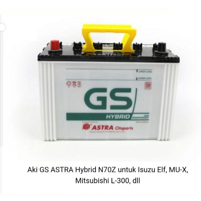 Jual Aki Mobil Gs Astra Hybrid N70Z Untuk Isuzu Elf, Mu-X, Mitsubishi L ...