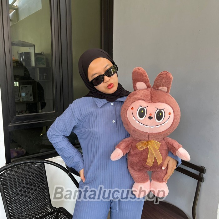 Jual READY Boneka Monster Labubu Viral Mainan Labubu XL 60CM Mainan ...
