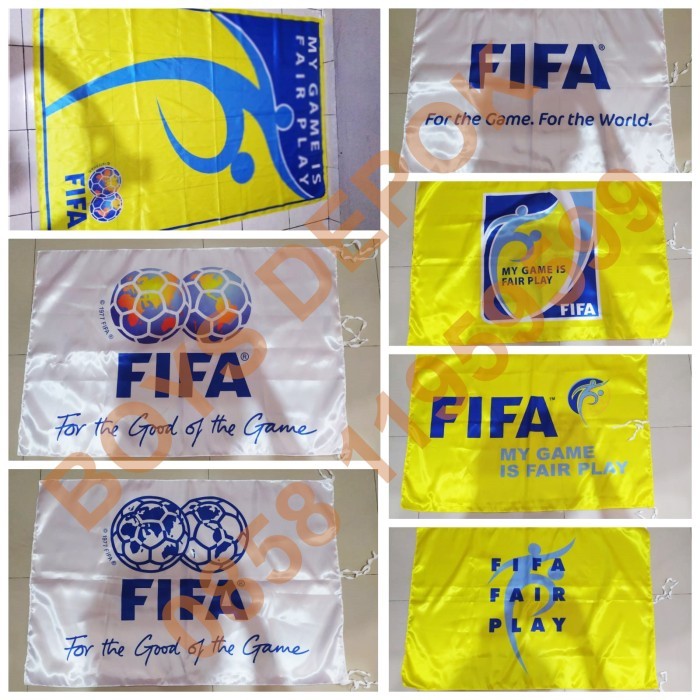 Jual Murah Custom Bendera Bola Futsal PSSI, FIFA Fair Play Non COD ...