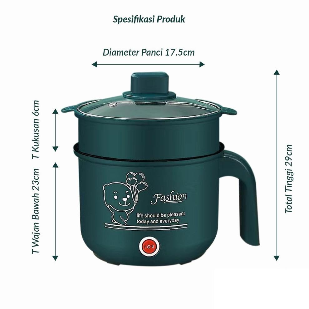 Jual NJ PANCI LISTRIK ELEKTRIK COOKER STAINLESS STEEL TEFLON COOKING ...
