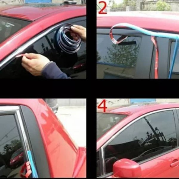 Jual list chrome moulding mobil list kaca mobil universal aneka ukuran ...