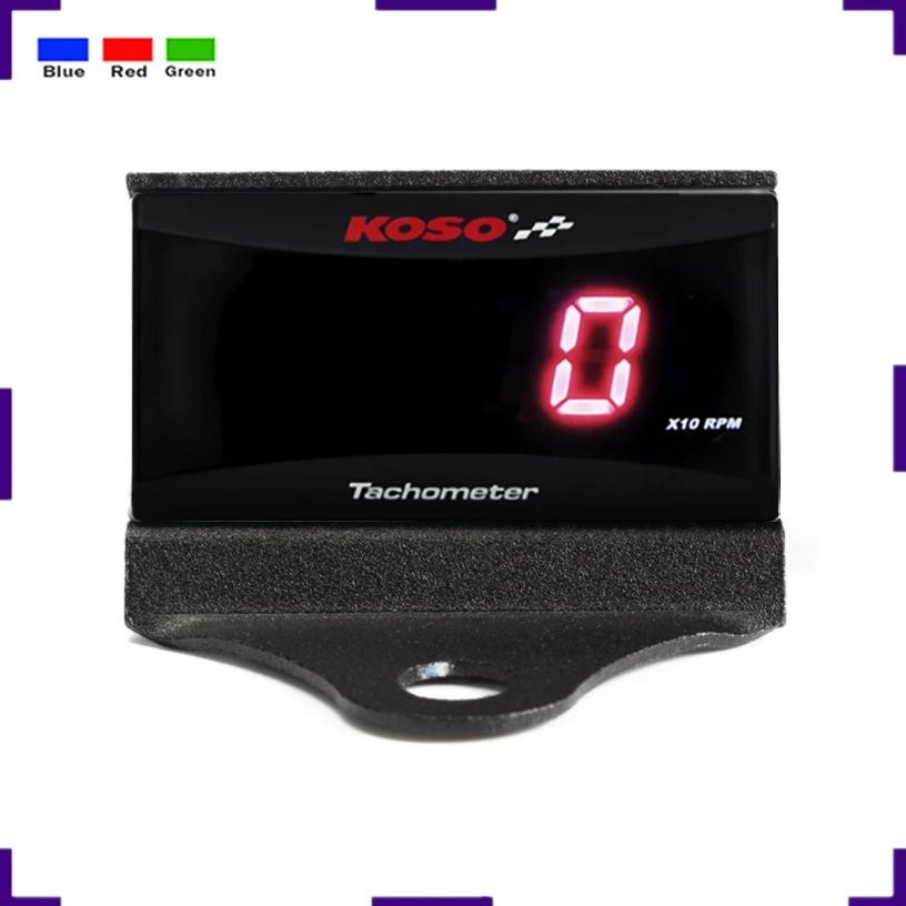 Jual Koso Mini Rpm Meter Digital Square Lcd Display Tach Hour Meter ...