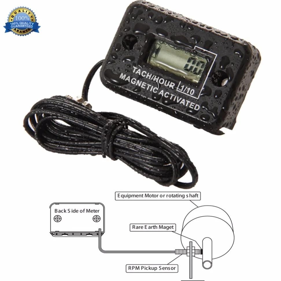 Jual Digital Hour Meter Tachometer Diesel Engine For Water Pump Mining ...