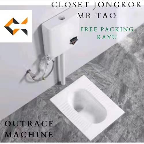Jual Mr.Tao 1 Set Kloset Jongkok Keramik + Water Tank Closet Jongkok Flush Wc Jongkok Toilet ...