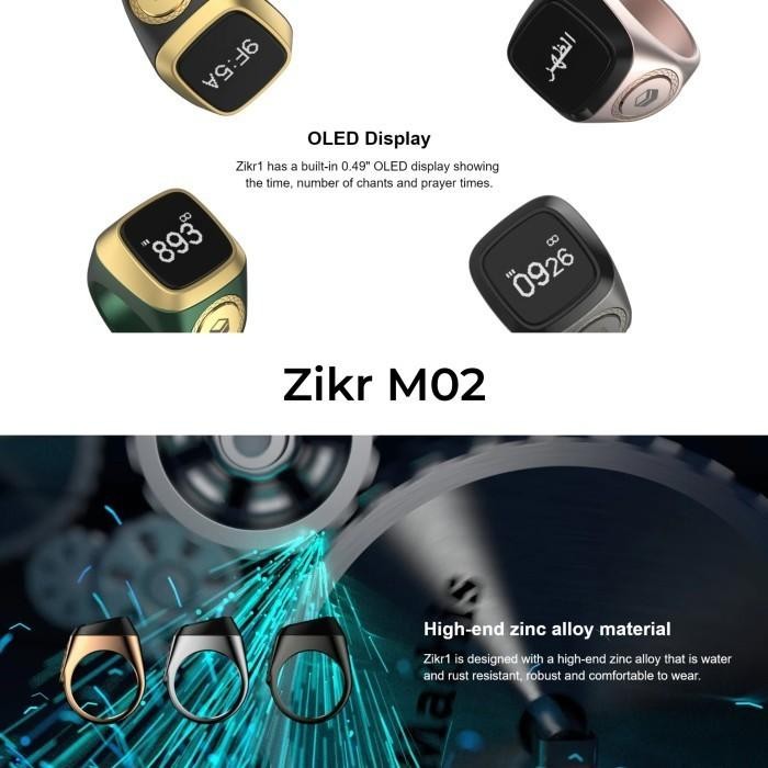 Jual Iqibla Zikr Smart Ring M02 Cincin Pintar Tasbih Zikir Muslim ...