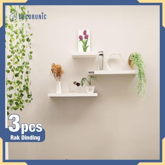 Jual [Decorunic] Floating Shelf - Rak Dinding Minimalis Ukuran 30,60,60 ...