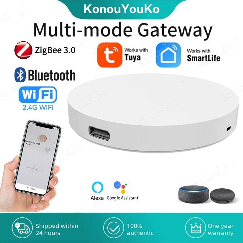 Jual Tuya Zigbee Bluetooth Gateway Wiress BLE-Mesh Hub Smart | Shopee ...