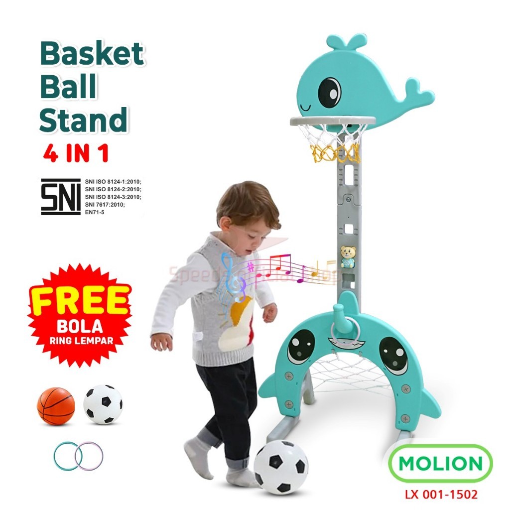 Jual Mainan SNI Ring Bola Basket Anak 4in1 Gawang Bola Anak Ring ...
