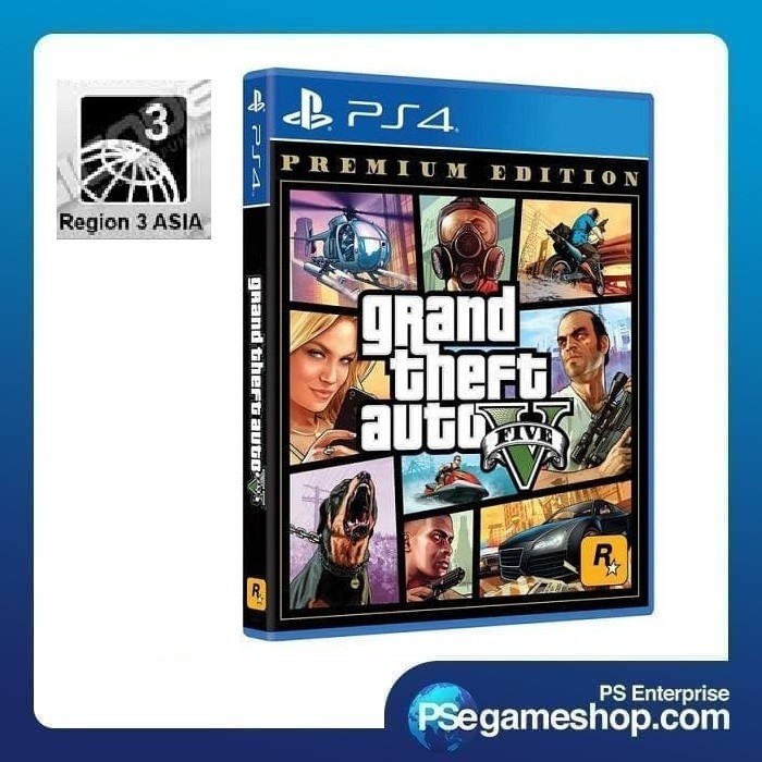 Jual Ps4 Grand Theft Auto V / GTA V Premium Edition (English) | Shopee ...