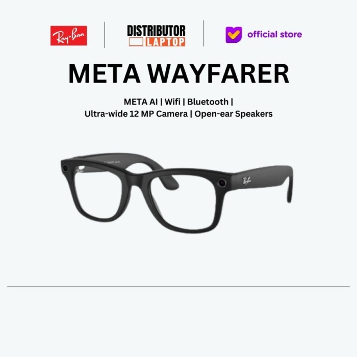 Jual Ray-Ban Meta Wayfarer Smart Glasses RayBan Kacamata Pintarca ...