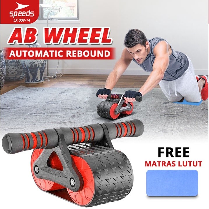 Jual SPEEDS Ab Wheel Abs Roller Automatic Rebound Alat Olahraga Fitness ...